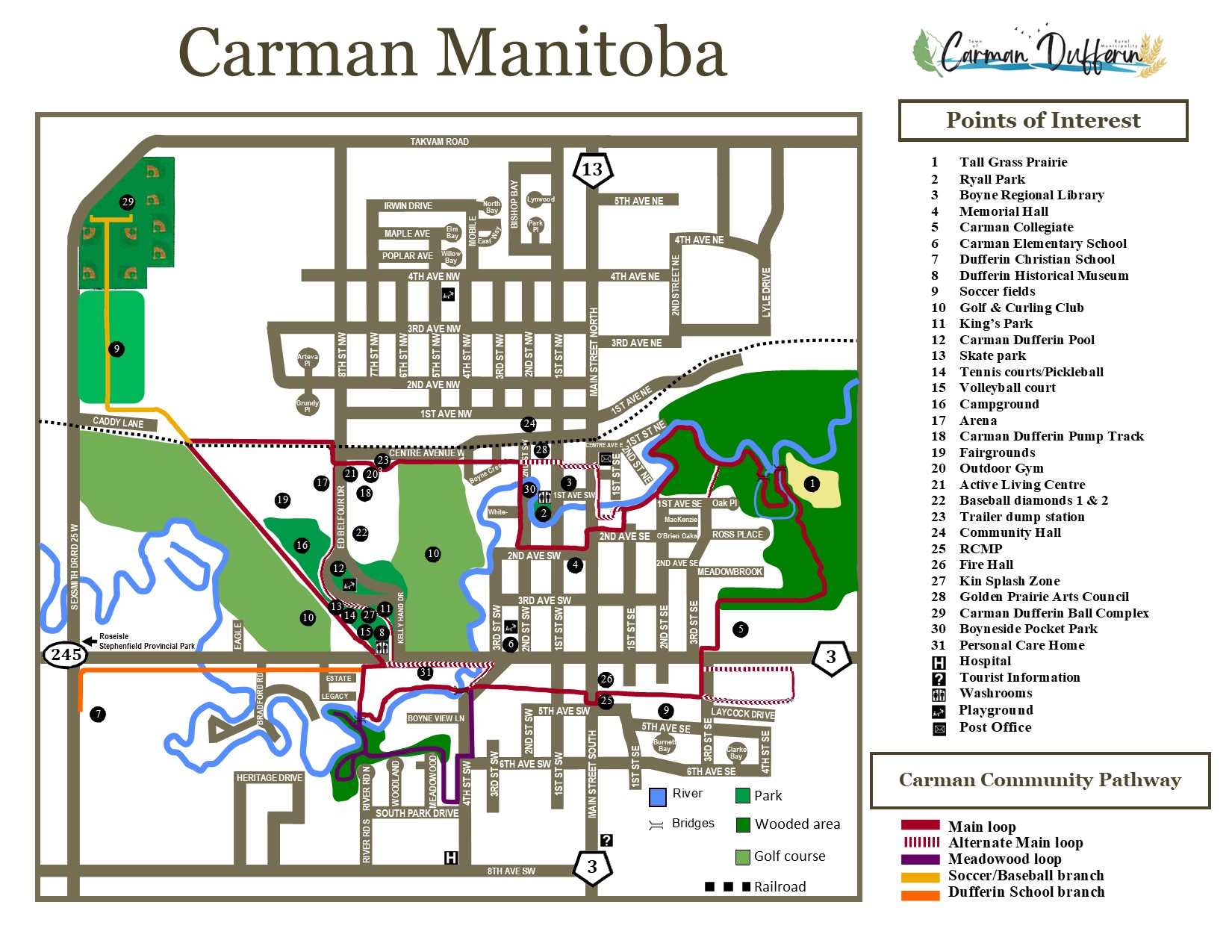 Facilities & Maps - Official Website of Carman, MB